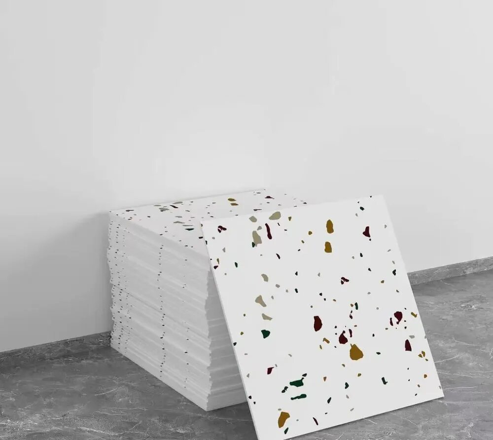 Эксклюзивные моющиеся обои для кухни 30x30 см с фольгой, 10 самоклеющихся панелей