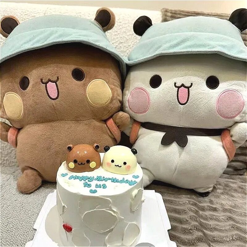 Плюшевые Куклы Панды Бубу И Дуду(темно-коричневый-Dudu Bear&20cm)