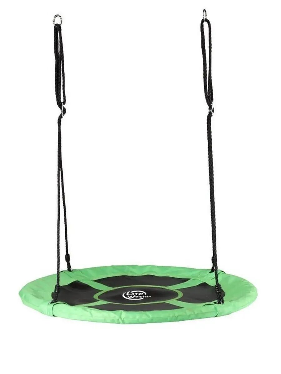 Качели Lite Weights 8802LW, подвесные, регулируемые, круглые 100 см, зеленый