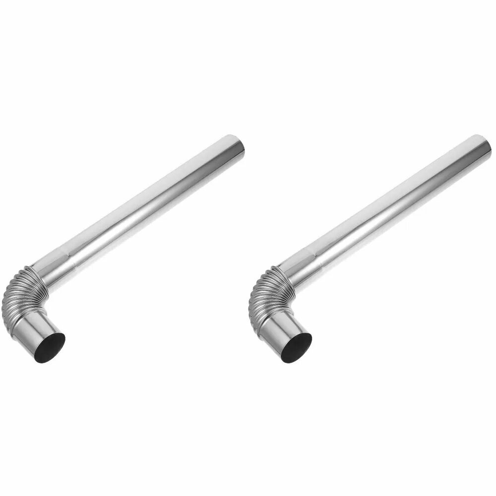 Гофрированная дымоходная труба из нержавеющей стали для домашних печей и котлов, 2 комплекта