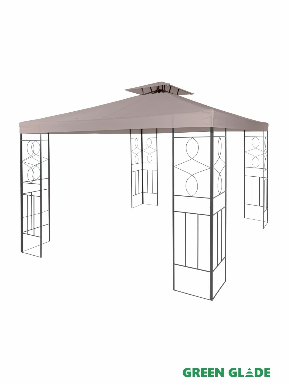 Шатер садовый Green Glade 43302, туристический, для дачи, тент, 3х3 м