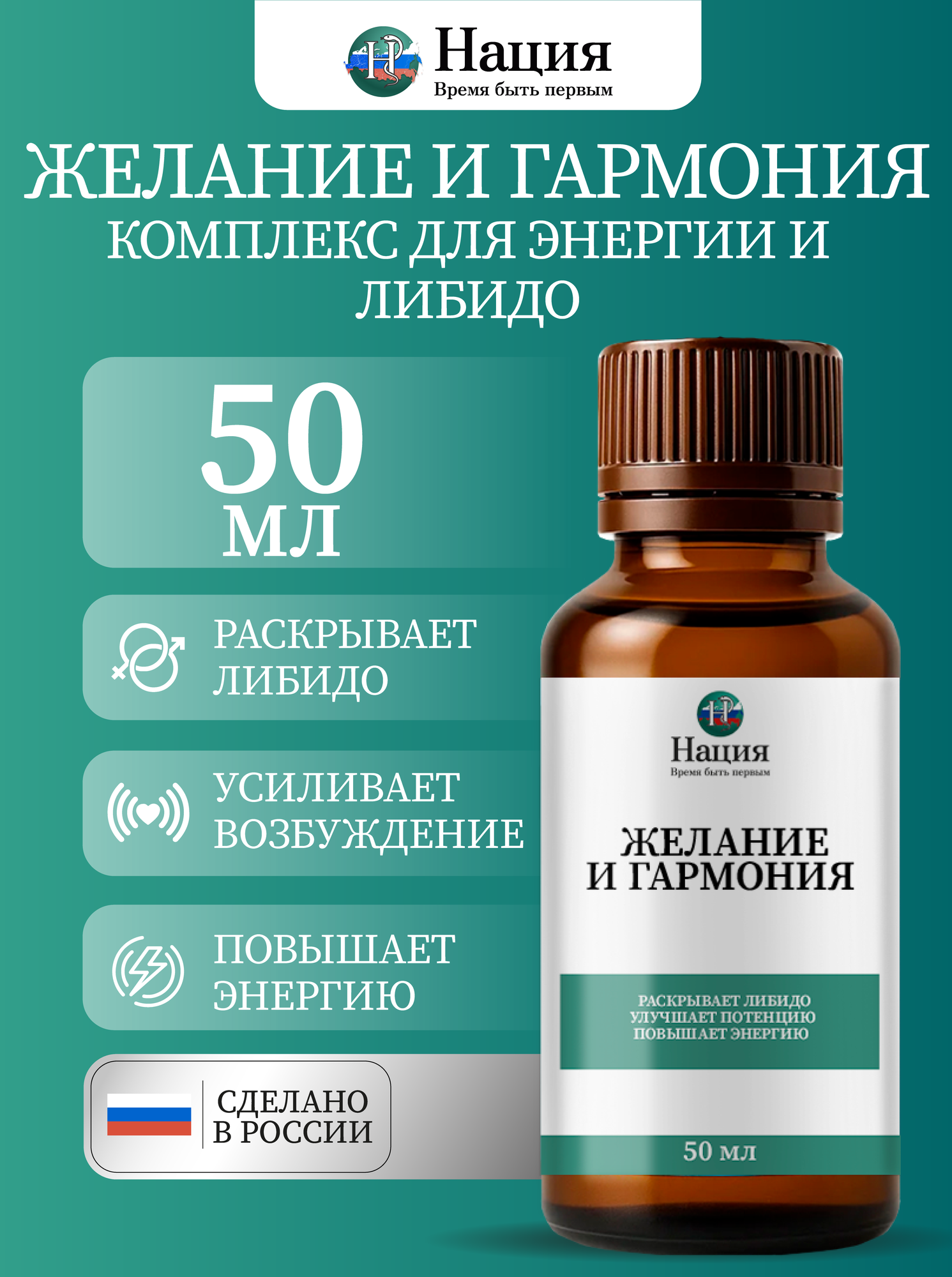 Комплекс растительного происхождения для женского либидо Желание и гармония