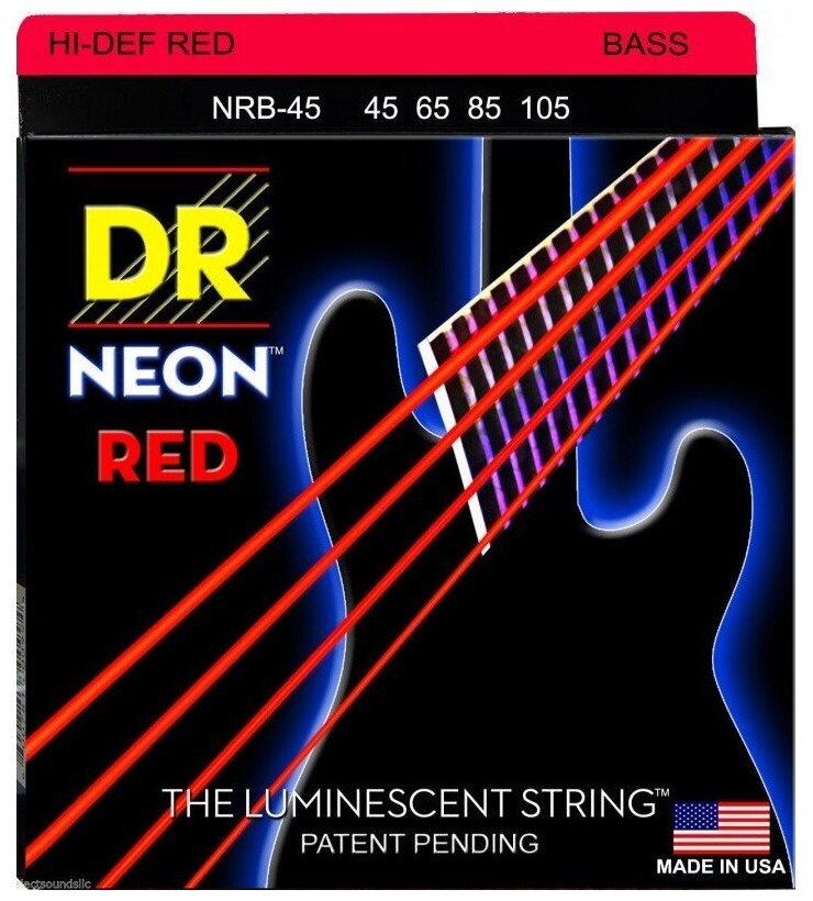 DR NRB-45 HI-DEF NEON Струны для бас-гитары
