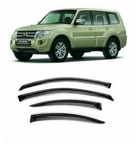 Дефлекторы боковых окон MITSUBISHI Pajero Митсубиси Паджеро 3 (1999-2006 )/ Pajero Паджеро 4 (2006-2011)