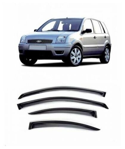 Дефлекторы боковых окон FORD Fusion Форд Фусион 5дв. хэтчбек (2004-2012)