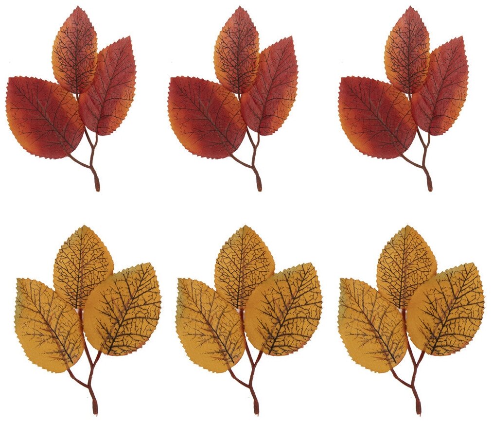 Blumentag ALT-06 Декоративные листья 6 шт 01 ассорти шелковица для флористики