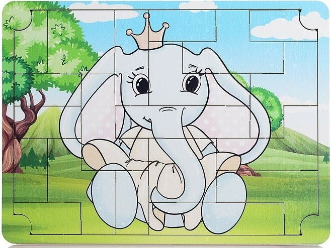 Пазл "Королевский слон", 1 штука