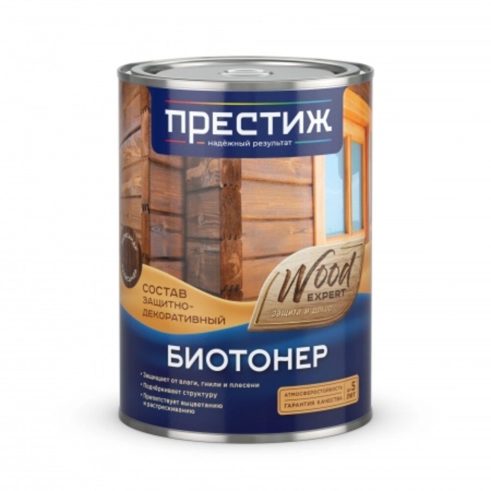 Декоративный лессирующий состав Biotoner, орех, 0,9 кг