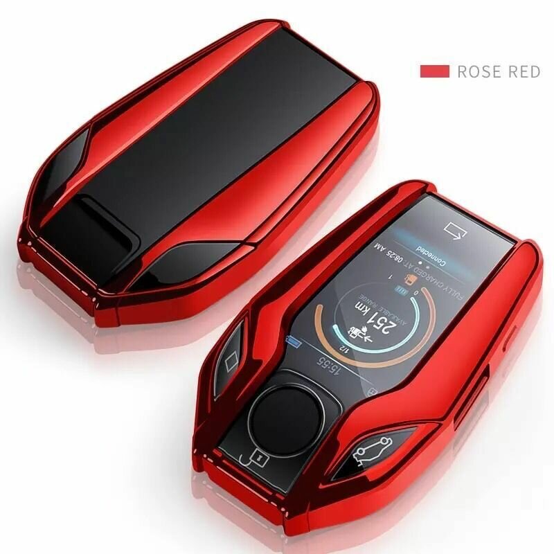 Чехол для Smart ключа BMW / БМВ TPU Red