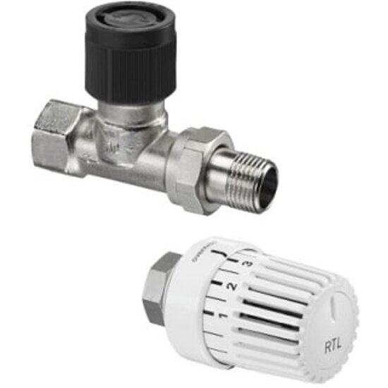 Набор Oventrop , проходно Ду15мм 1/2", прямой, M30x1,5 с термостатом