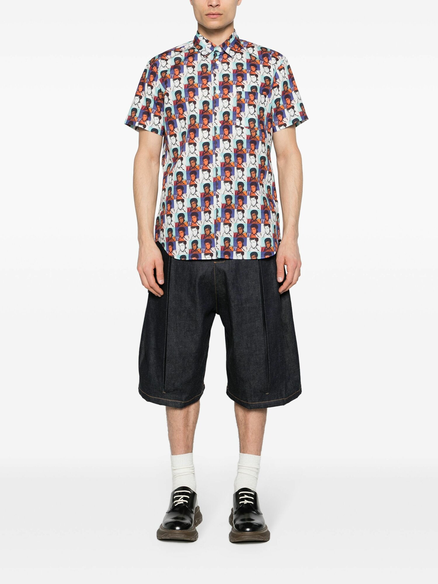 Рубашка Comme des Garcons SHIRT, размер S, red — фото 1
