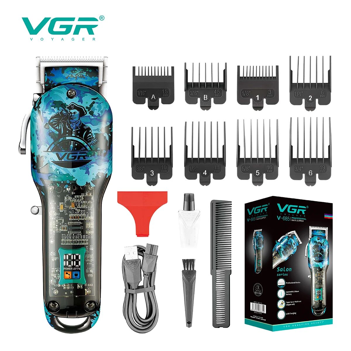 Профессиональная машинка для стрижки VGR V685