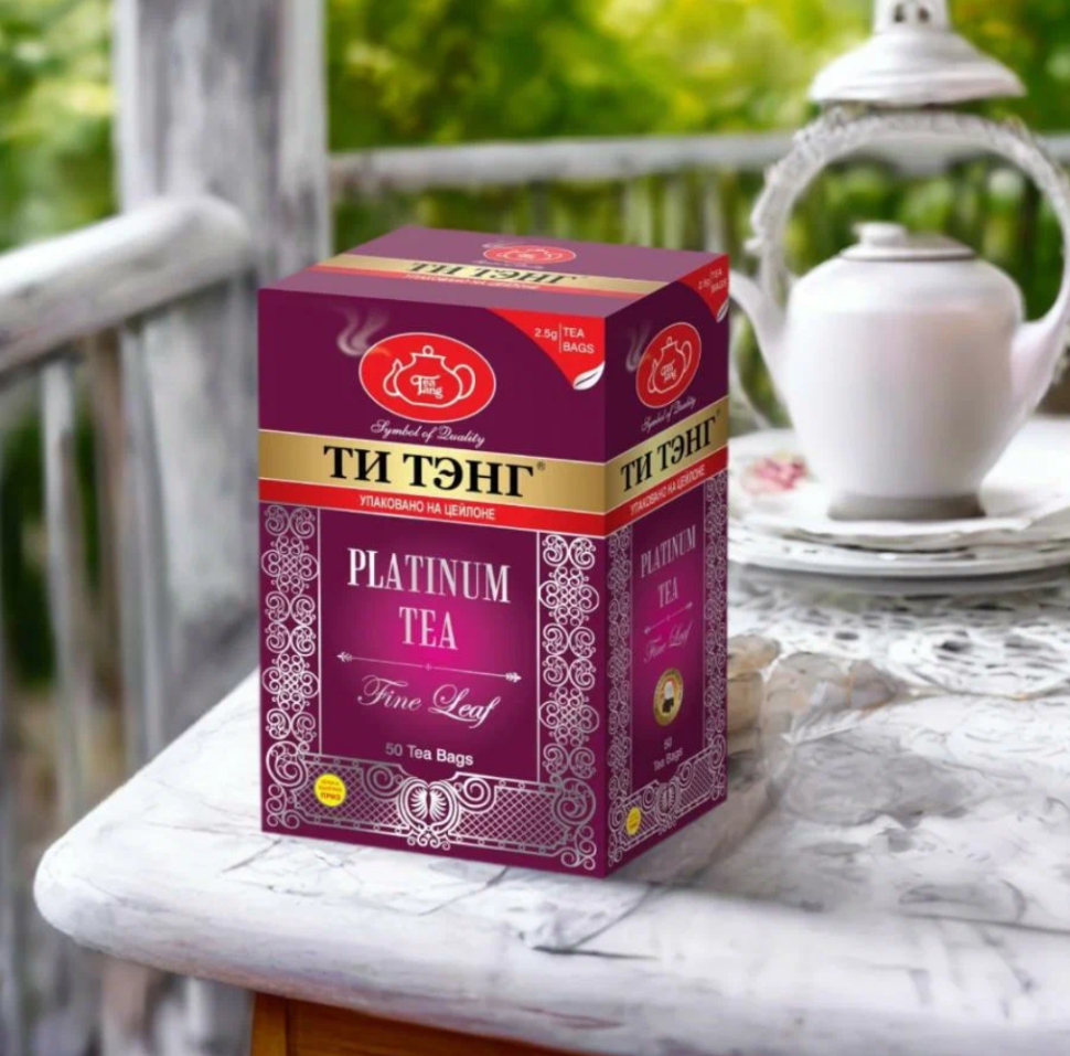 Чай черный Ти Тэнг Платинум 50 пакетов