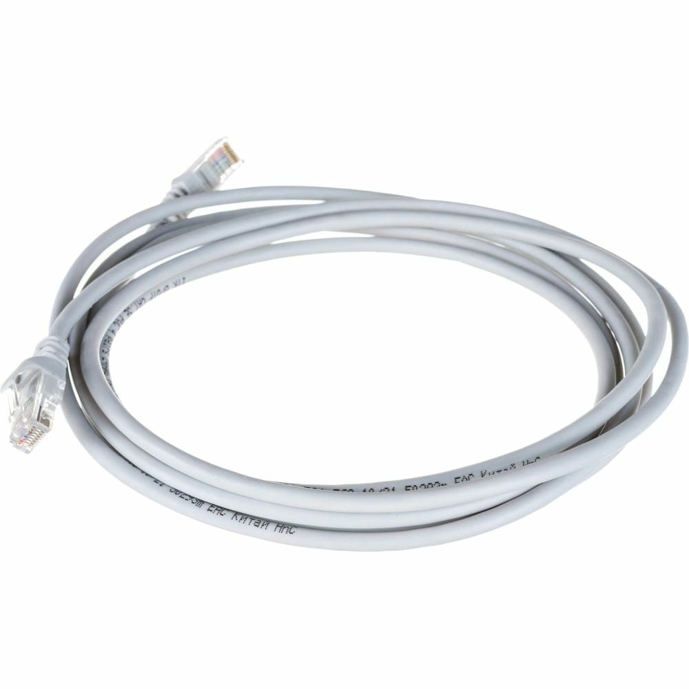 Коммутационный шнур ITK патч-корд, кат.5Е UTP, 3м, серый PC01-C5EU-3M