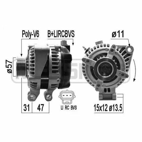 Генератор Era 209403 для Land Rover Range Rover Sport
