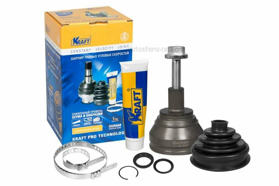 KRAFT KT059115 ШРУС наружный AUDI A3 (04-13)/ SEAT LEON (05-12) / SKODA OCTAVIA (04-13), SUPERB (08-15)/ VW GOLF (0