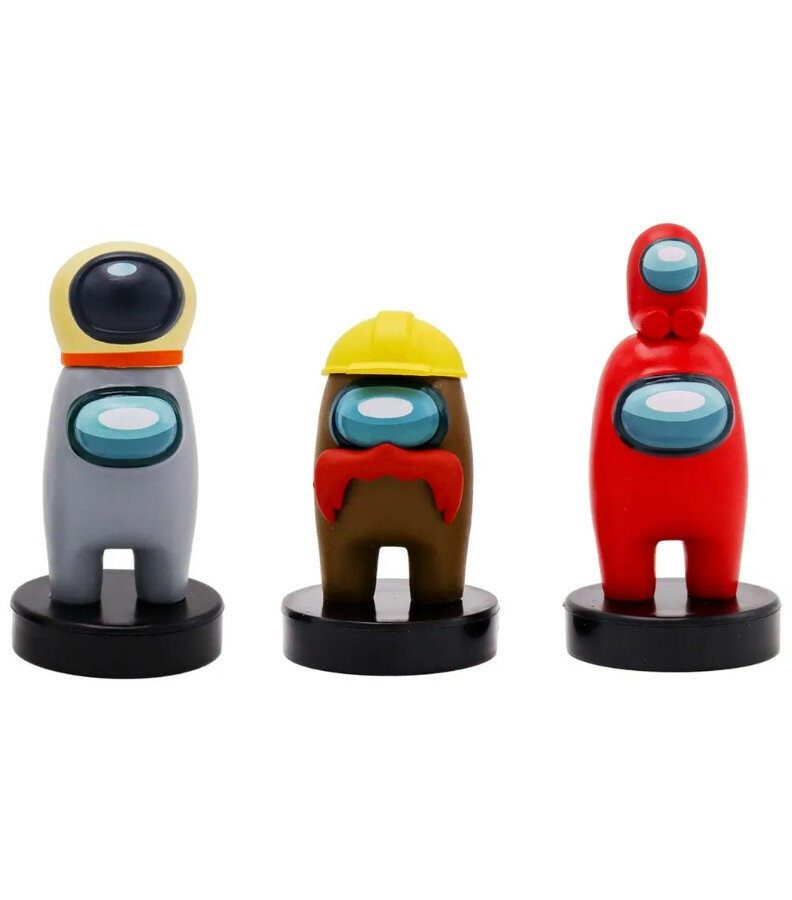 Набор фигурок-штампов Among Us: Герой С усами – Серия 3 (3 шт) (AU5320F)