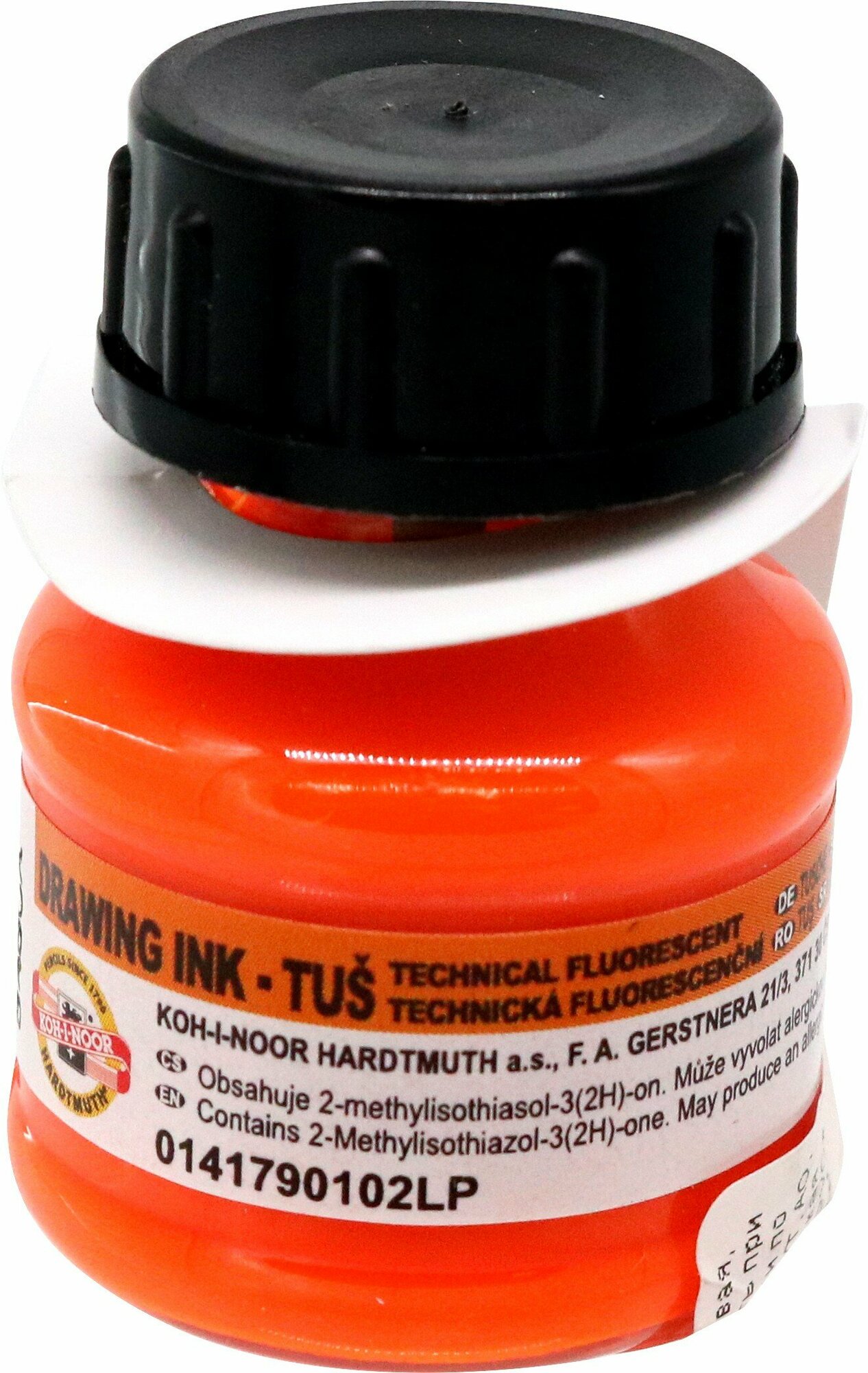 Тушь акриловая плакатная, оранжевая неоновая