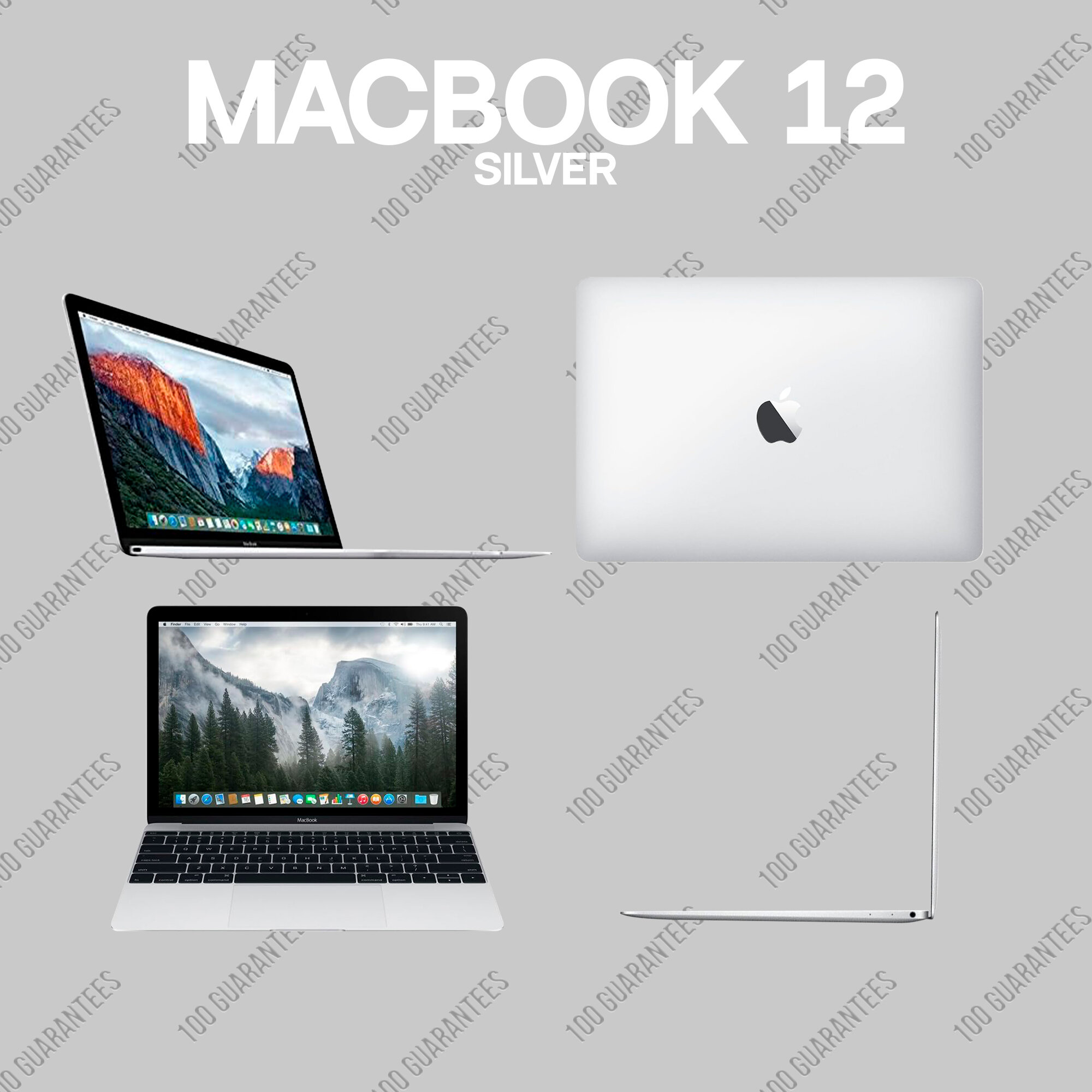 Ноутбук MacBook 12 2016 г. 2304х1440, Intel Core m3 1,09 ГГц, 8/256 ГБ, 1866MHz LPDDR3, Intel HD Graphics 515, MacOS, Серебристый, русская клавиатура