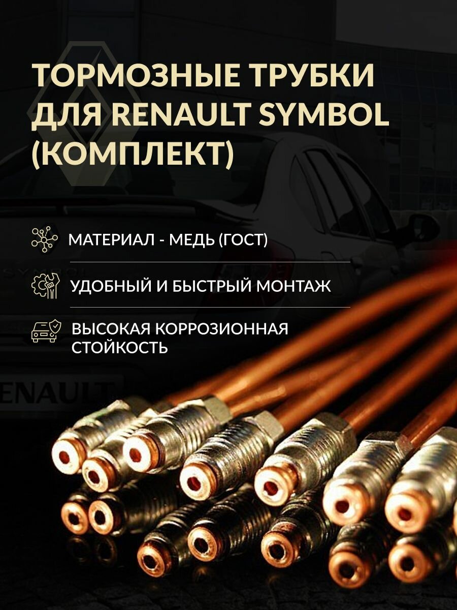 Комплект тормозных трубок Renault Symbol