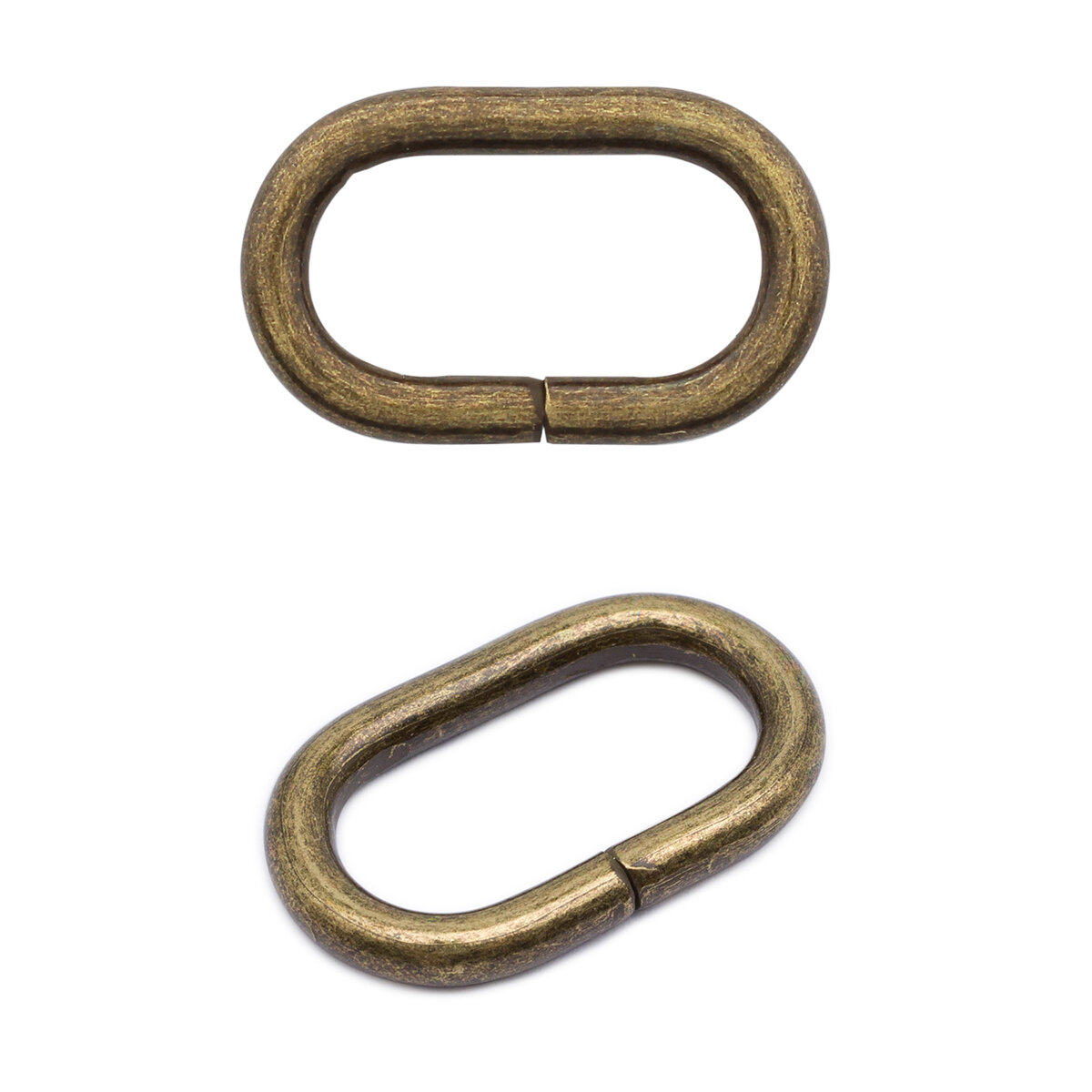 Кольцо овальное металлическое 20*10мм (3,1-3,15) (антик), 100 шт