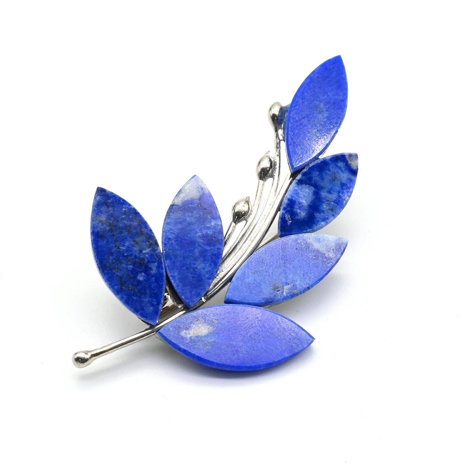 Брошь, лазурит