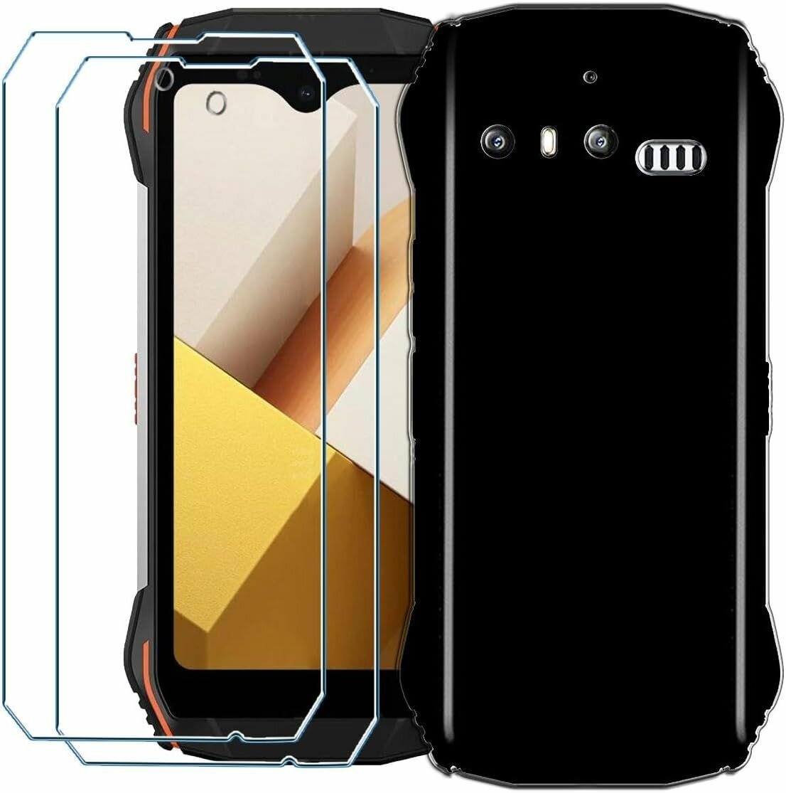 Чехол для Blackview N6000 / Блэквью N6000 с закаленным стеклом, прозрачный противоударный силиконовый защитный чехол, мягкий TPU чехол