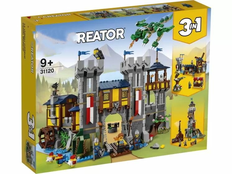 Конструктор Creator 31120 Средневековый замок, для мальчиков, для девочек, унисекс, Конструктор пластиковый, Creator,9 лет,10 лет,11 лет,12 лет,13 лет,14 лет,15 лет,16 лет,17 лет,18 лет,2000