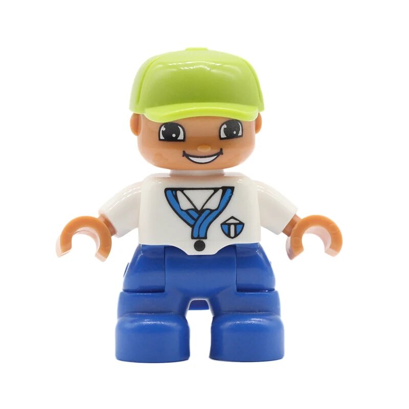 Фигурка Lego Duplo Мальчик в кепке, Синий