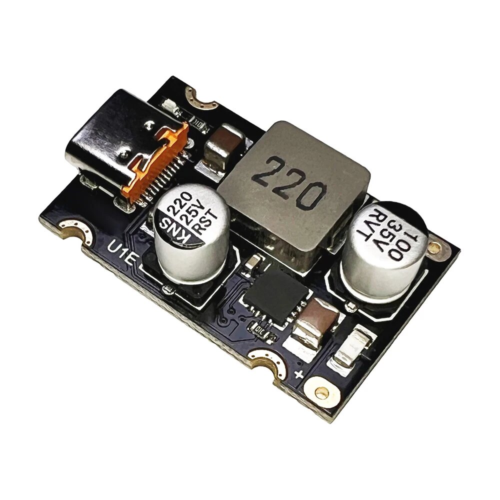 Понижающий модуль питания Gaqqee USB Type C PD 3.1 QC3, DC5521
