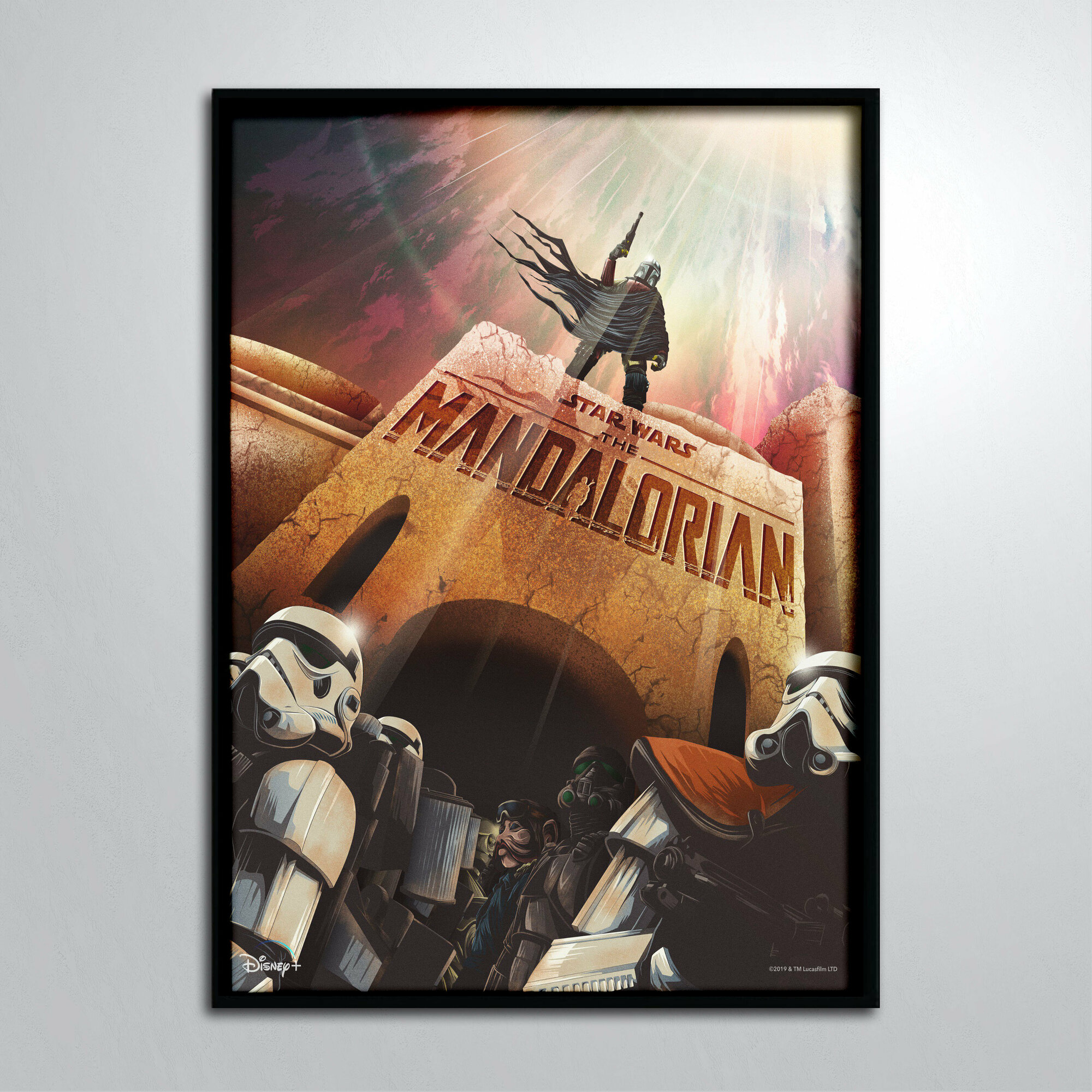 Постер без рамы/ Мандалорец Перед схваткой
