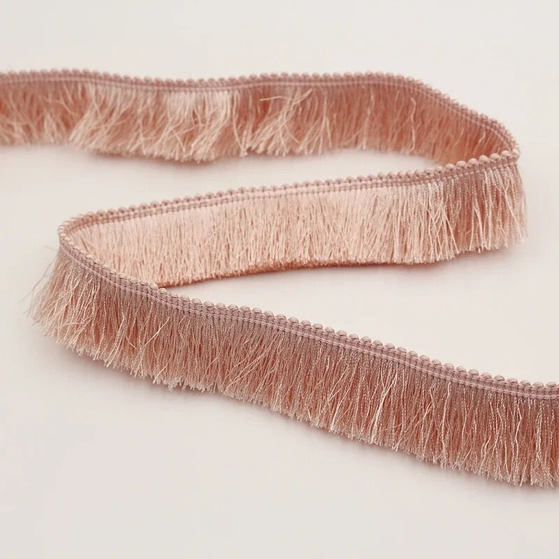 Полиэстеровая кружевная бахрома 2.8 см Розовый, No7