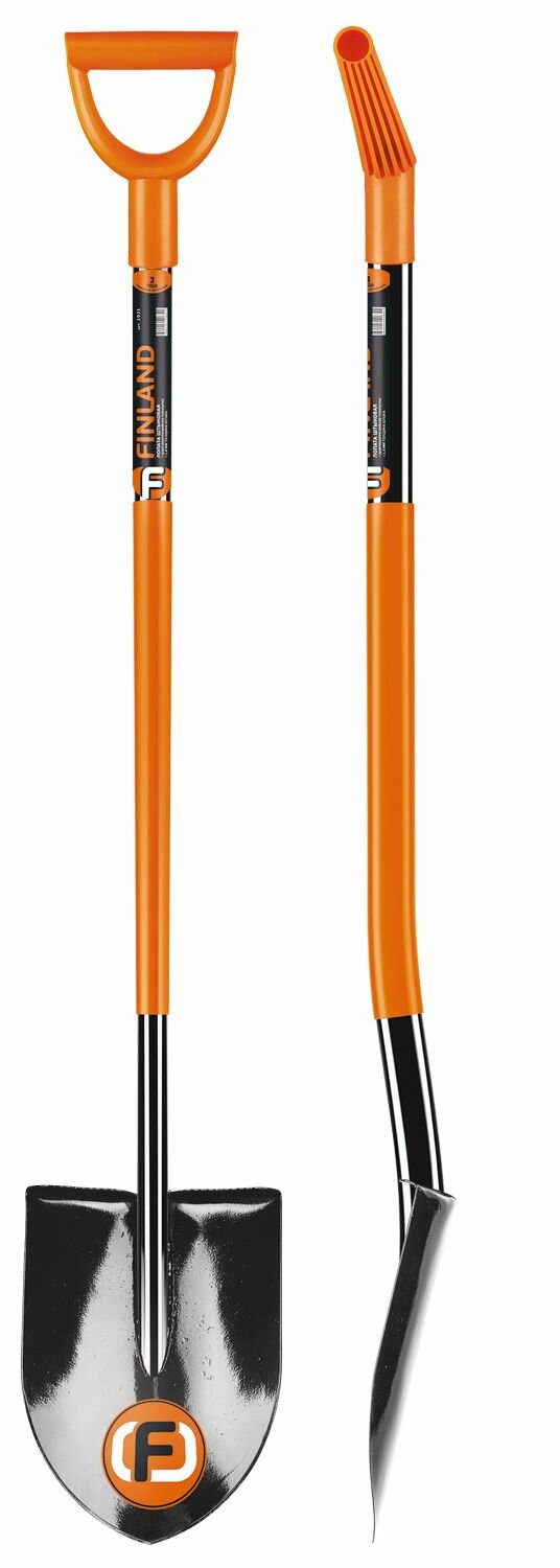 Лопата штыковая FINLAND "Суперпрочная" Длина 124 см. Штык 20.5 см. на 28 см.