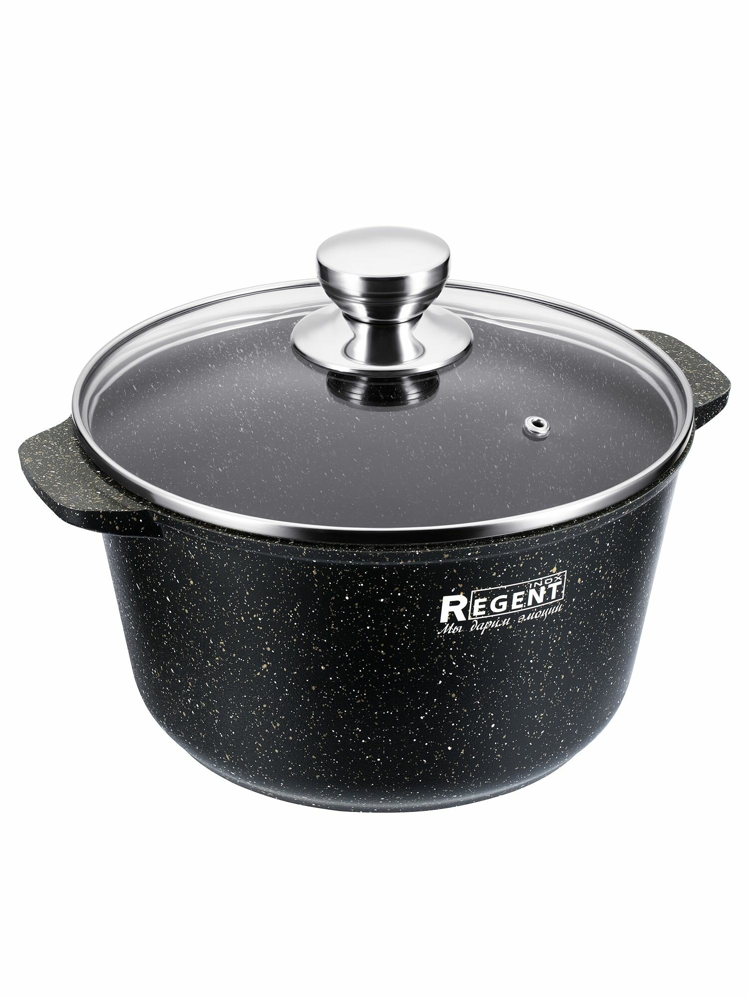 Кастрюля алюминевая с крышкой 5,8л, посуда металлическая для кухни антипригарная с толстым дном