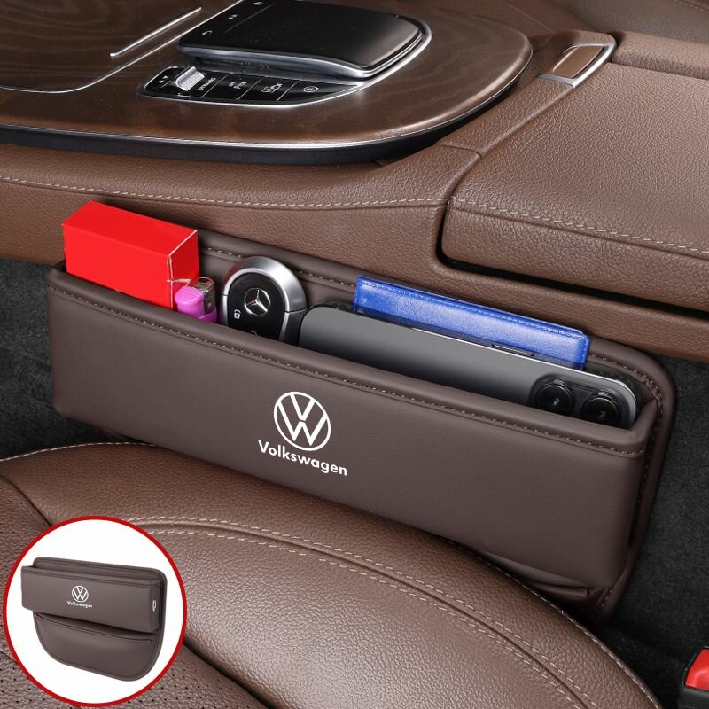 Для Volkswagen Polo Tiguan Passat Golf Touareg Jetta Beetle Scirocco Caddy Transporter Amarok Touran Ящики для хранения между автокреслами, кожаные внутренние принадлежности