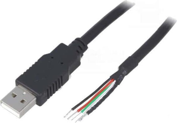 Кабель BQ CABLE CAB-USB-A-2.0-BK Кабель USB 2.0 провода вилка USB A 2м черный Проводник: Cu 1шт