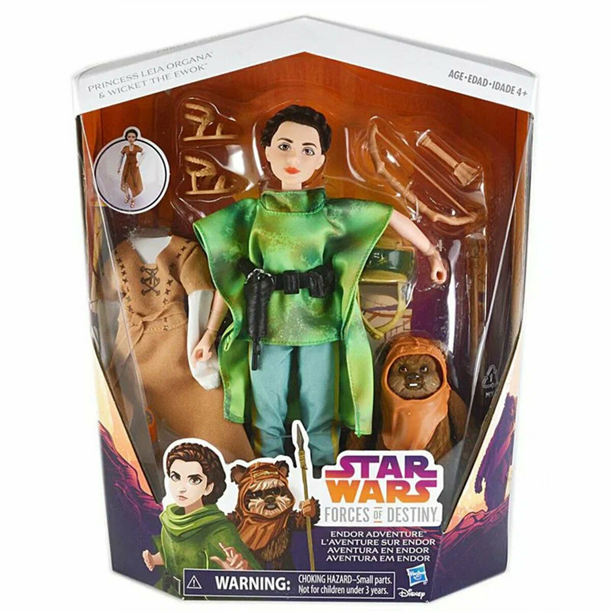 Hasbro Disney Star Wars Forces of Destiny Endor / Детский коллекционный набор кукол Звездные войны