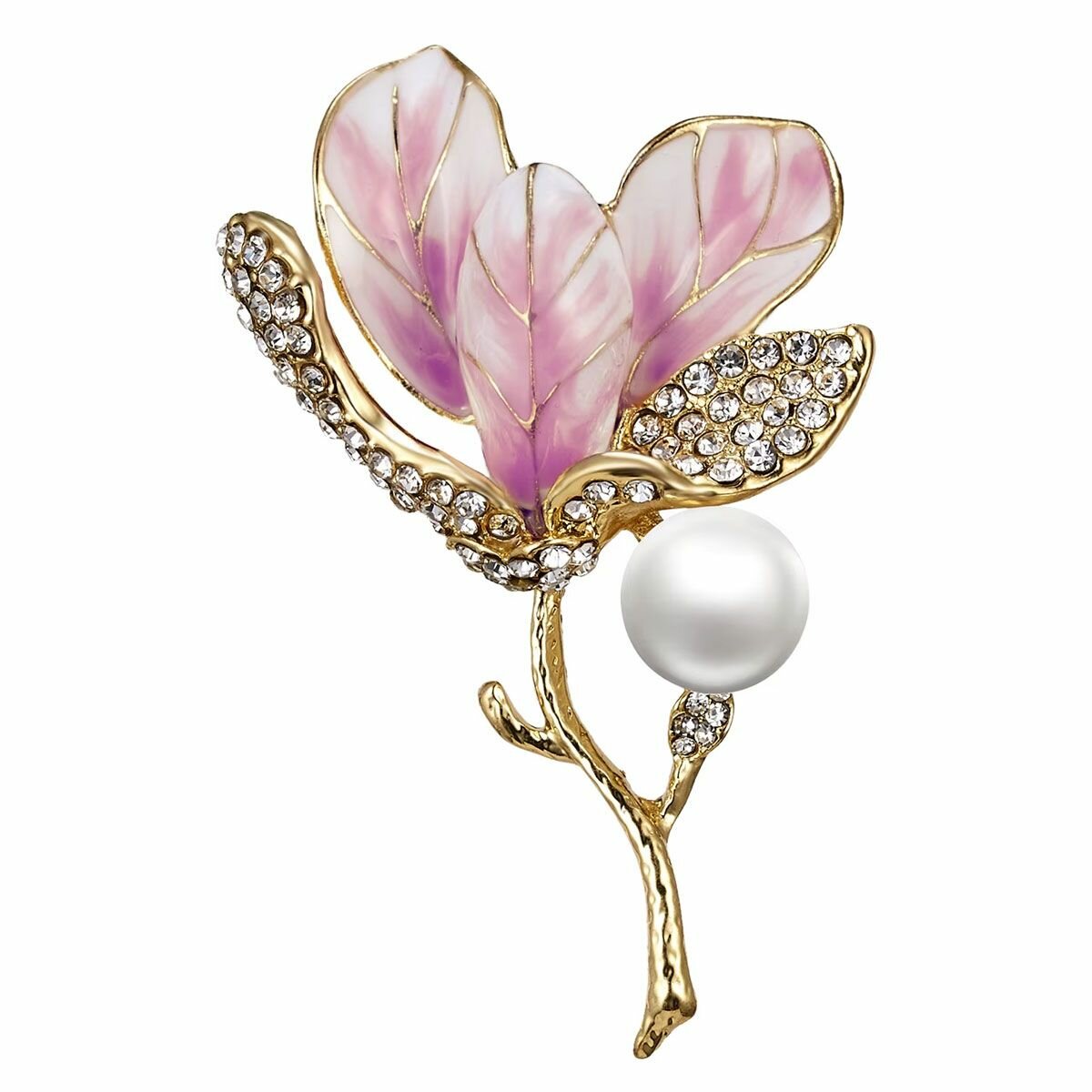 Брошь, стразы