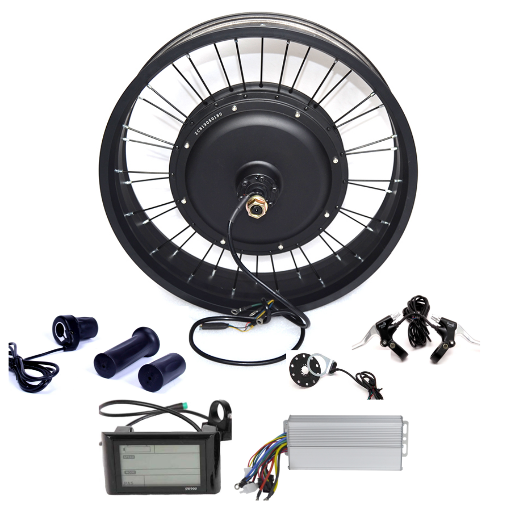 Комплект для конвертации 48В, 1500Вт, заднее колесо 24", 4.0, дисплей SW900, водонепроницаемый