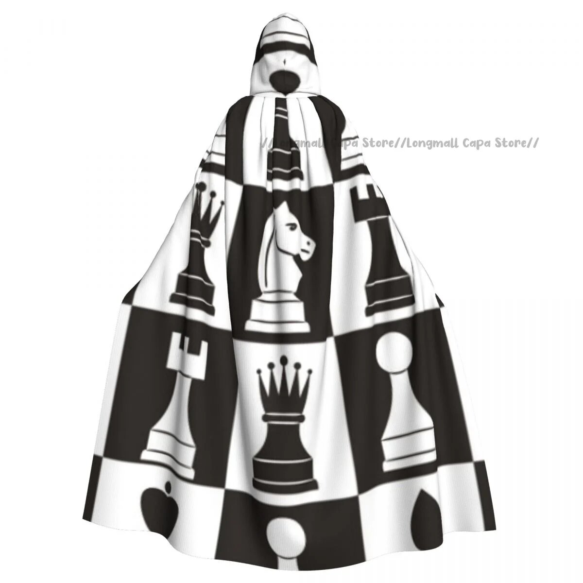 Ведьмин плащ из полиэстера Черный, черный