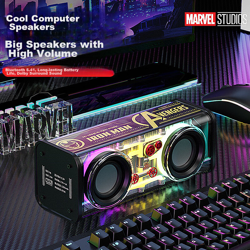 Дисней Марвел настольный Bluetooth-динамик с сабвуфером и HIFI звуком для компьютера, идеальный подарок мужчинам