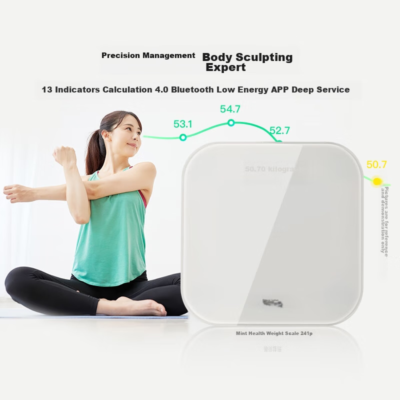 Bolihao Health Smart Electronic Scale, Compact Body Weight Scale, Precise Measurement of Body Fat, Durable for Home And Dormitory Use