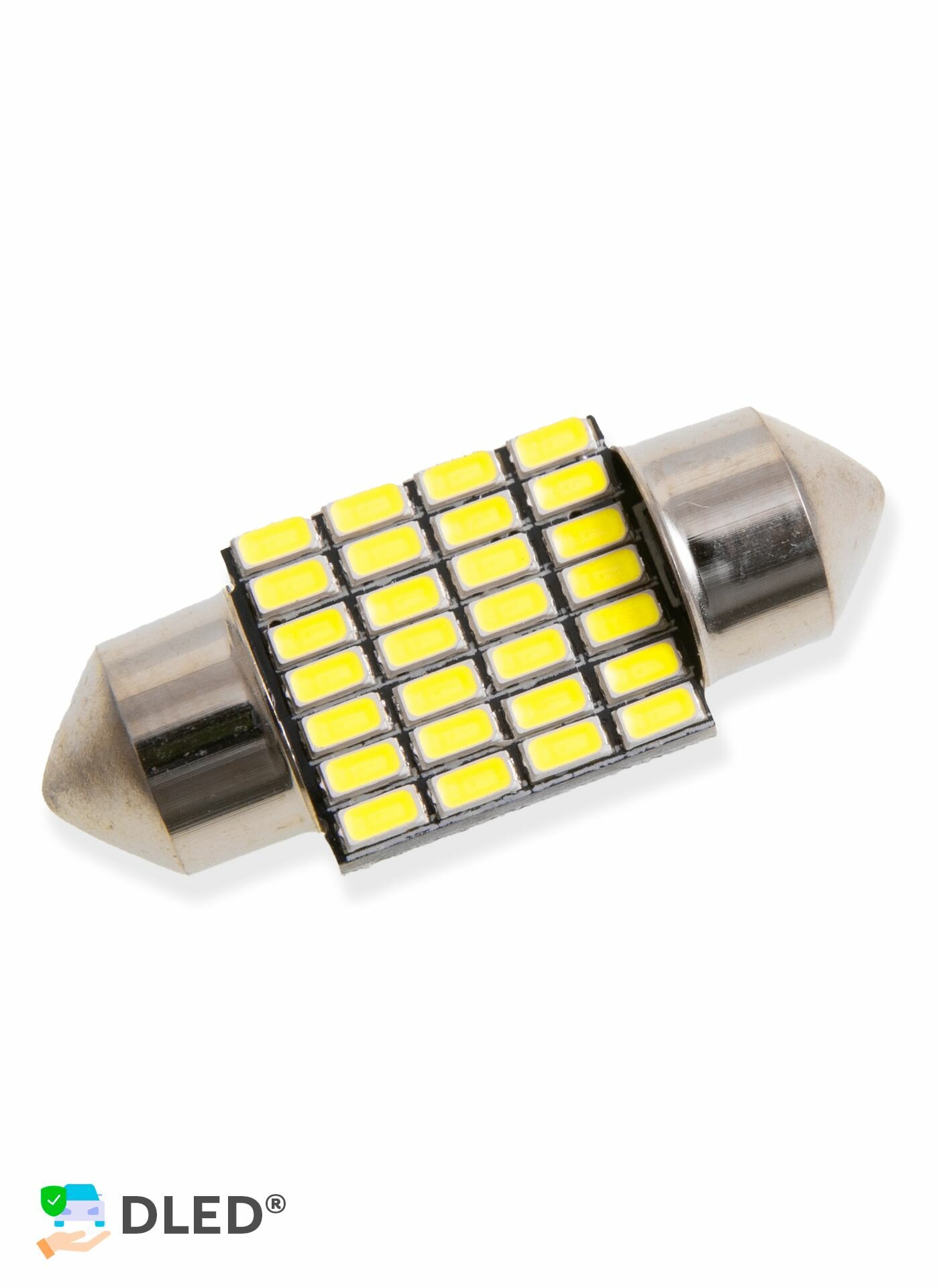 Светодиодная автомобильная лампа C5W 31 мм в салон, багажник, номерной знак - 28 светодиодов SMD 3014 - 2шт.