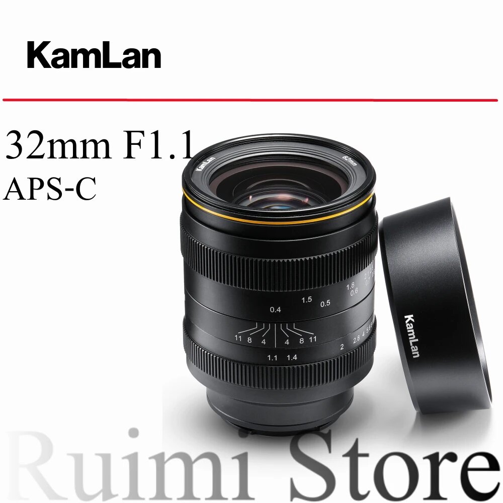 Kamlan 32mm f1.1 M43 Объектив для беззеркальных камер