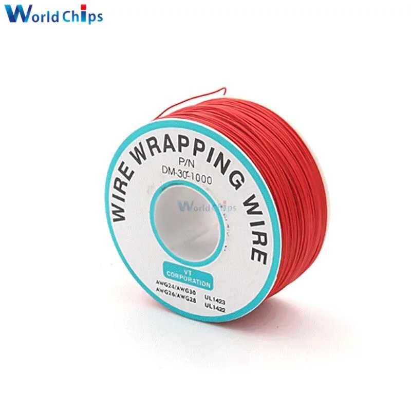 Обмоточный провод красный 250 м, 30 AWG
