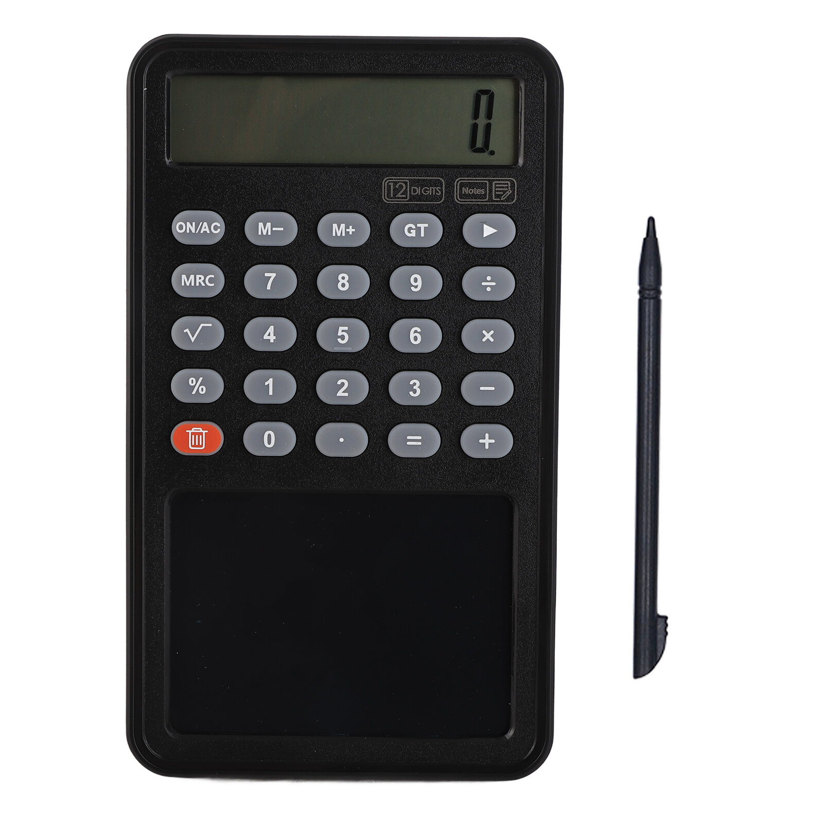 Калькулятор 12-значный ЖК-блокнот Калькулятор Портативный многоразовый настольный калькулятор для офиса Школьник