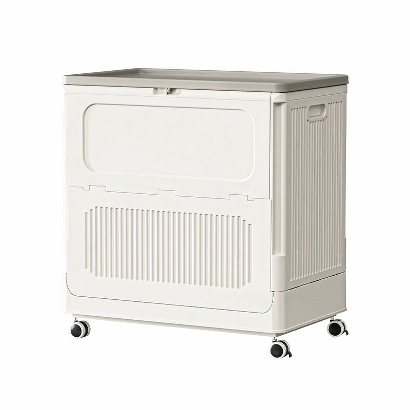 Ящик для хранения одежды, 123 л, пластик, с жестким дном, белый