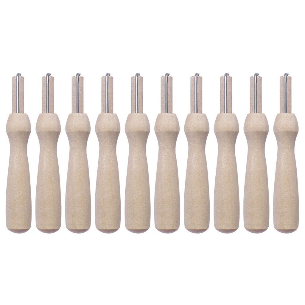 10 шт. Иглы для валяния с деревянной ручкой