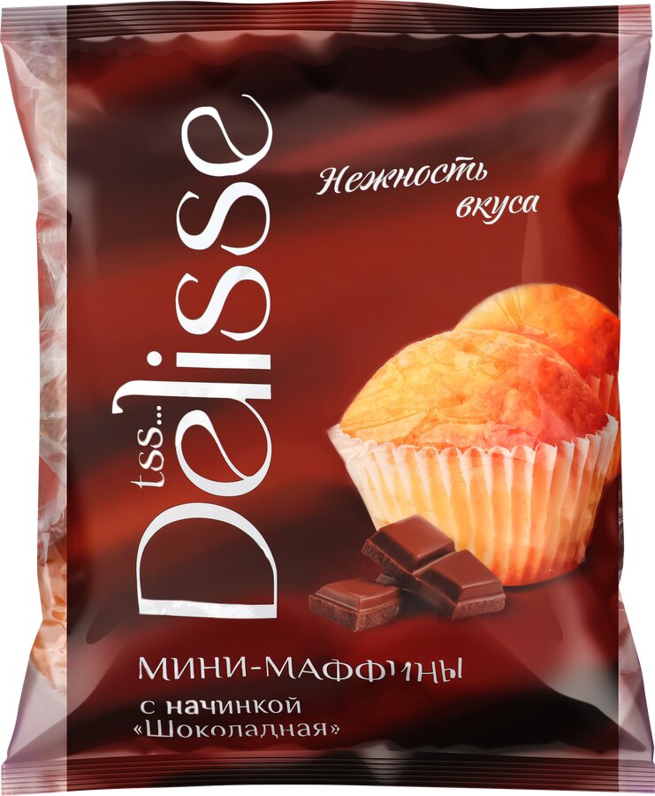 Маффины DELISSE Шоколадные, 450г