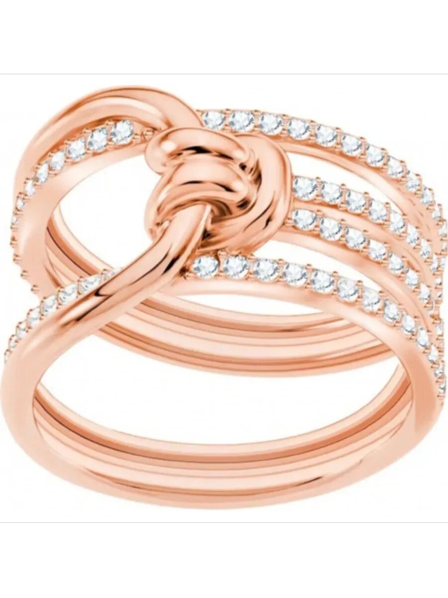 Кольцо, кристаллы Swarovski